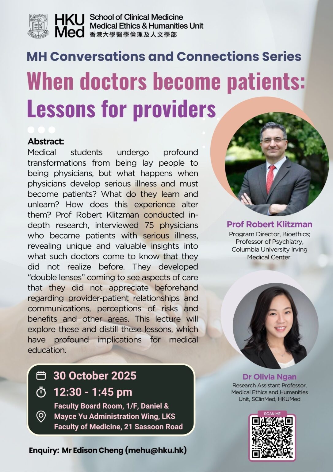 When doctors become patients: Lessons for providers – HKU MEHU